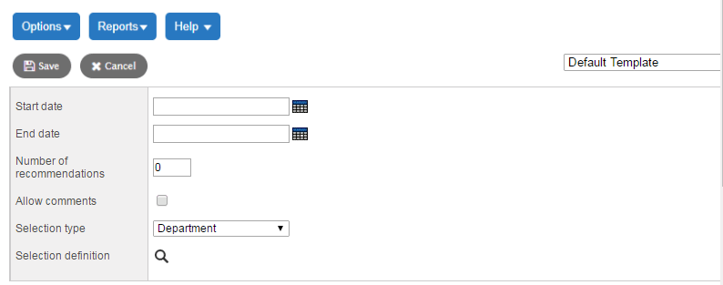Define Teacher Recommendation Controls